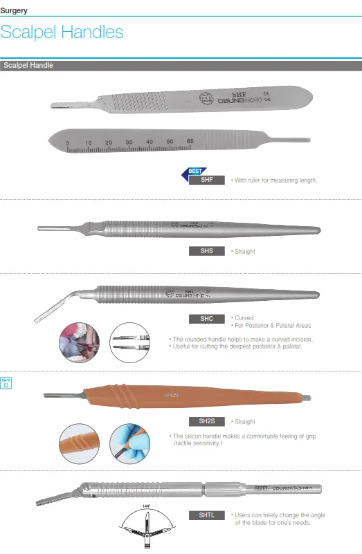Osung Scalpel Handle / Gagang / Pegangan Pisau Bedah Original ...