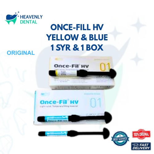 ONCE FILL HV DENTAL TEMPORARY FILLING LIGHT CURE SYSTEM INLAY ONLAY ...