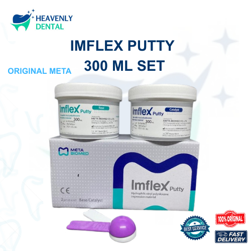 IMFLEX PUTTY 300 ML SET | BAHAN CETAK VINIL POLYSILOXANE HIDROFILIK ...